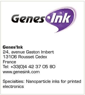 Genes’Ink is Developing Highly Conductive Nanoparticle Inks for ...
