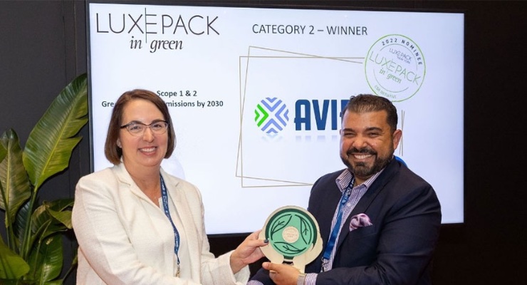 Avient Earns LUXE PACK ‘in green’ Award for Sustainability Initiative ...
